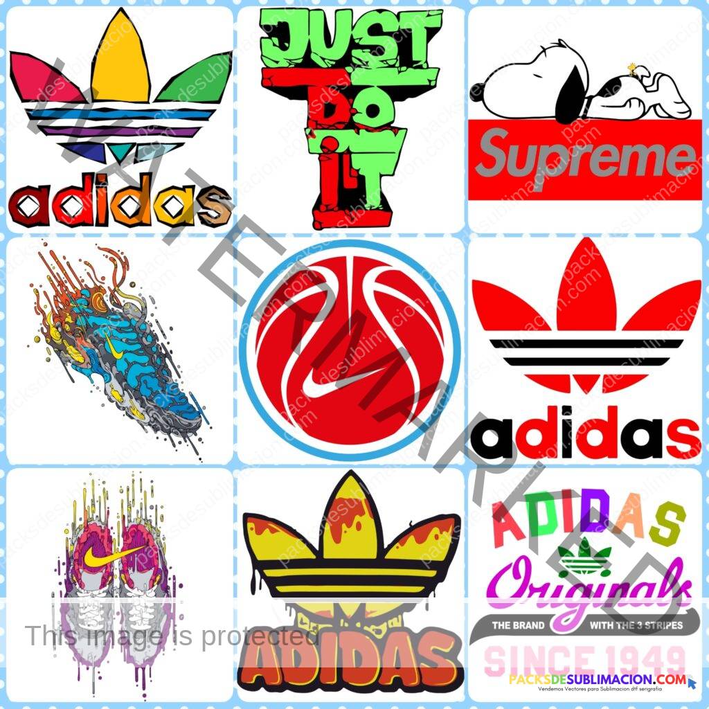 2000 DISEÑOS DE MARCAS Plantillas De Diseños para Sublimacion Y serigrafia